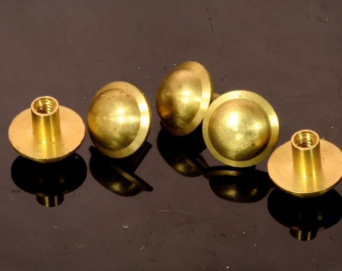 Chicago Screw / Concho Screw 9x6mm Raw Brass Studs Screw - Etsy