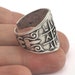 Arabic Numbers Signet Ring Symbols Adjustable Ring Antique Silver ...