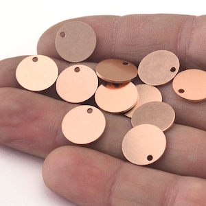 Coin Round Disc 12mm Stamping Blank Tag Shape Raw Copper OZ3037-80 - Etsy
