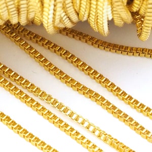 Gold Tone Alloy Square Chain Cube Box Chain 1,9mm Z025 - Etsy