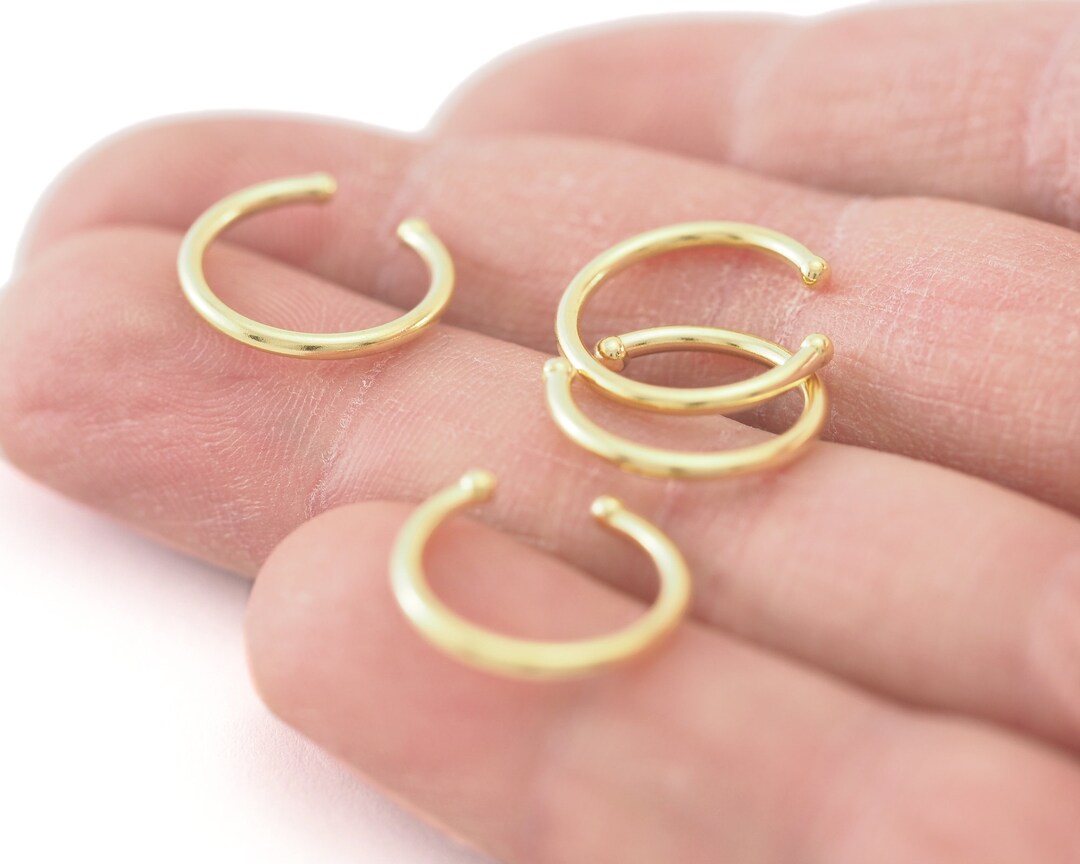 Brass Ear Cuff Septum Ring, Nose Rings, 15mm Findings Charms 466 - Etsy