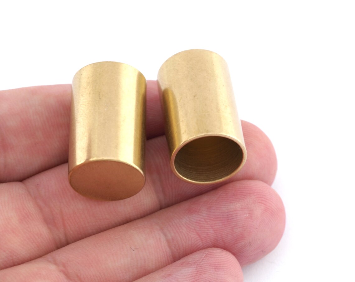 Cylinder Round Brass Ends Caps outer Dimensions: 25x16mm - Etsy