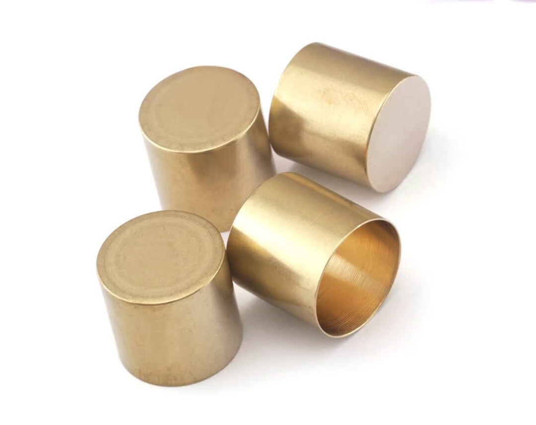 Big End Caps 22x22mm 21mm Inner Raw Brass End Caps Findings - Etsy
