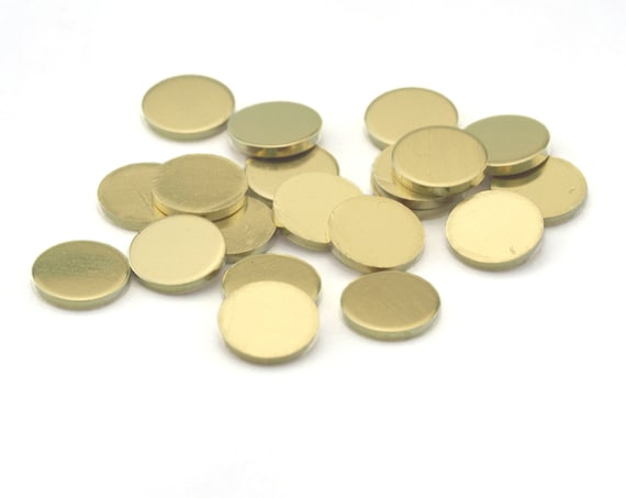 Round Coin Shape Brass 6mm Thickness is 0.8mm Raw Brass 3447 - Etsy