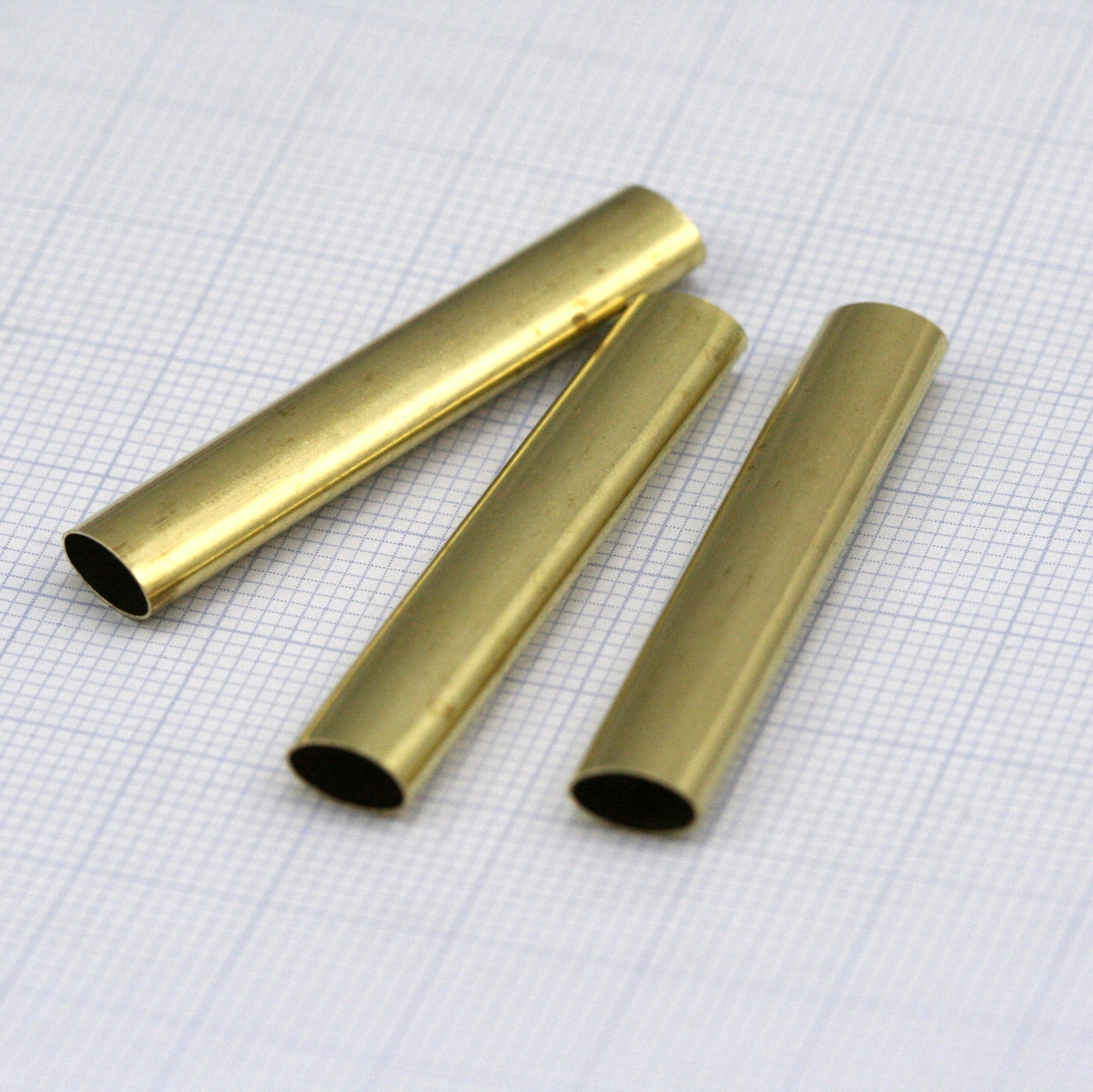 Ovale messing buis 4x7x40mm ruwe messing ovale buizen 1426 - Etsy Nederland