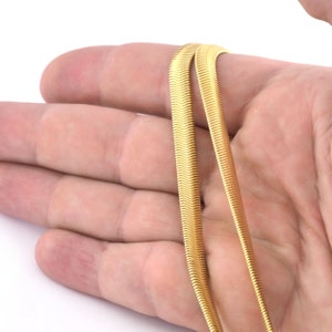 Raw Brass Snake Chain 6mm 0.24 Inch Z058 - Etsy