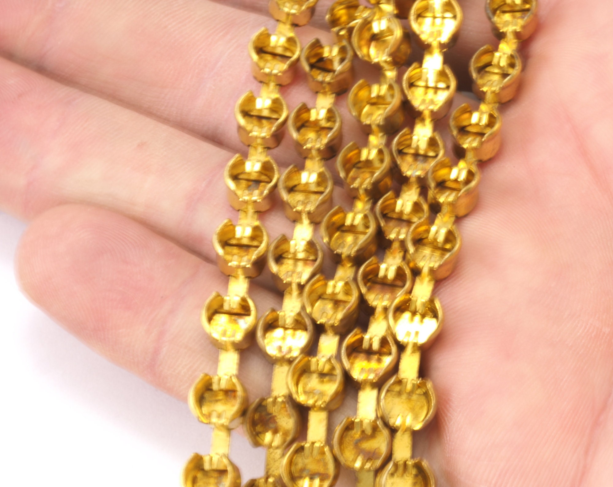 Empty cup chain Empty rhinestone chain SS29 6.30mm | Etsy