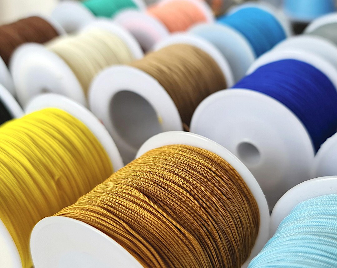 100 Yards Mini Paracord Colorful Para Cord 0.8mm for Jewelry Thin Nylon ...