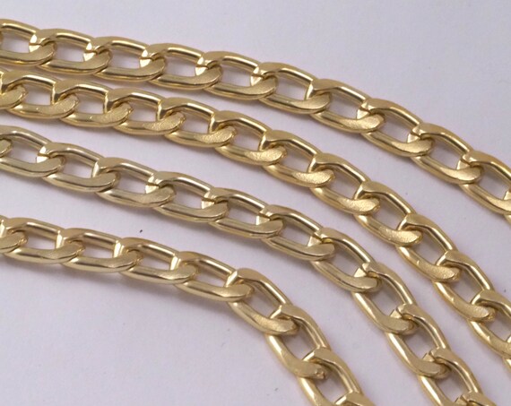 Sewing & Fiber Raw Brass Curb Chain 1.8mm wire 0.5mm Z0178 ...