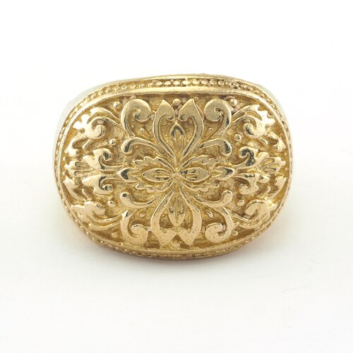 Ra Ring Adjustable Raw Brass 19.5mm 9.5US Inner Size Oz3193 - Etsy