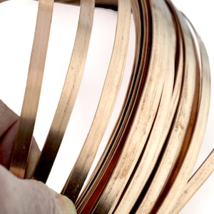 Flat Wire Raw Copper Strip Sheet 6mm (0.5mm 24 Gauge - 0.6mm 23 Gauge ...