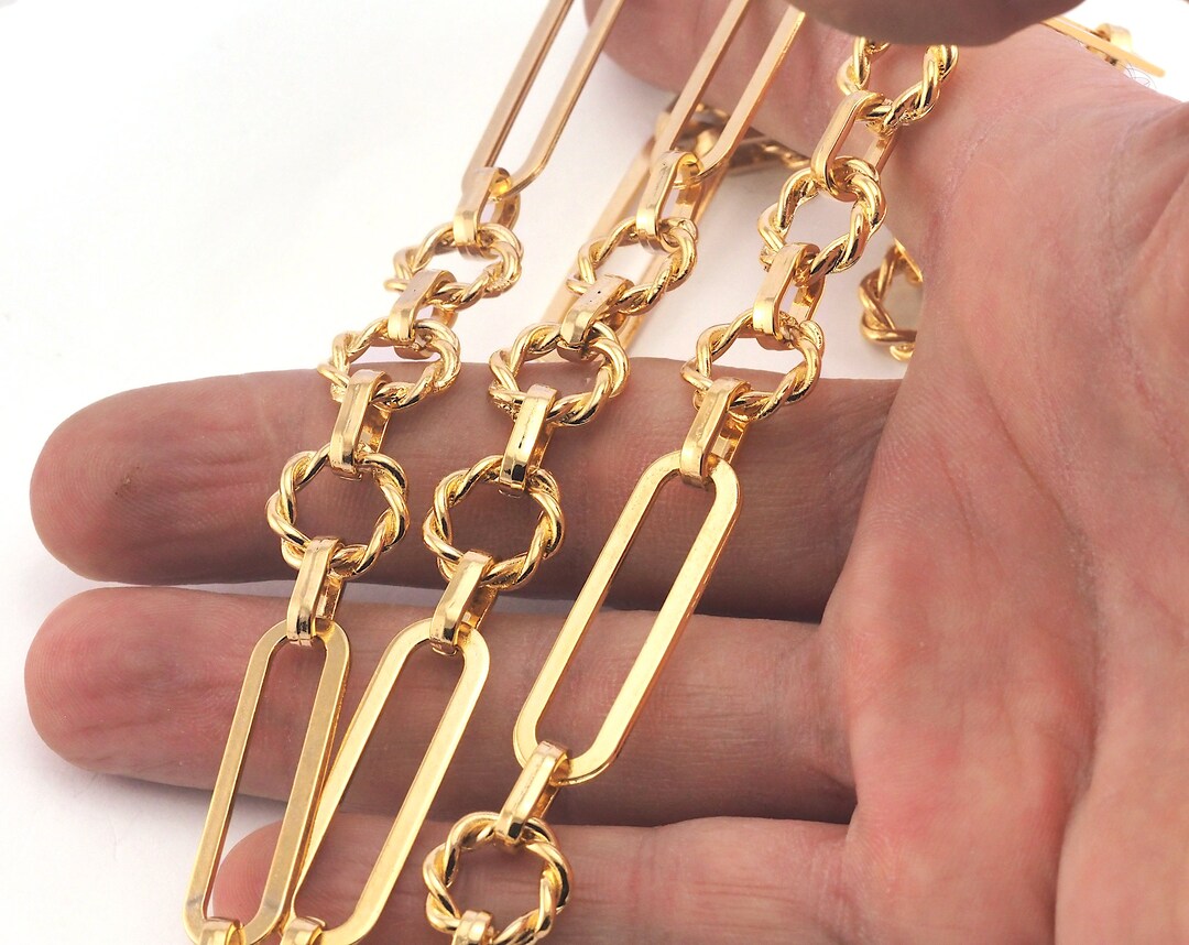 Link Fantasy Chain Gold Plated Alloy 9.5x32mm Ring : 12mm OZ1364 - Etsy