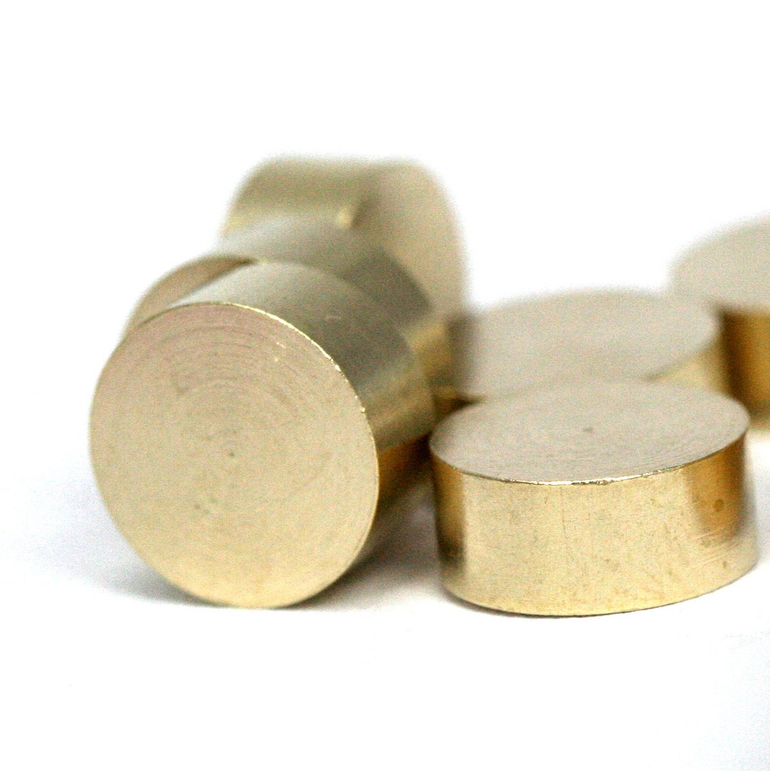 Round Cylinder Roll 6x3.5mm 1/4"x9/64" Raw Brass 1285R - Etsy