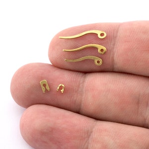 Making Hoop Earrings, Hoop Wire Hinge Earring Components Raw Brass ...