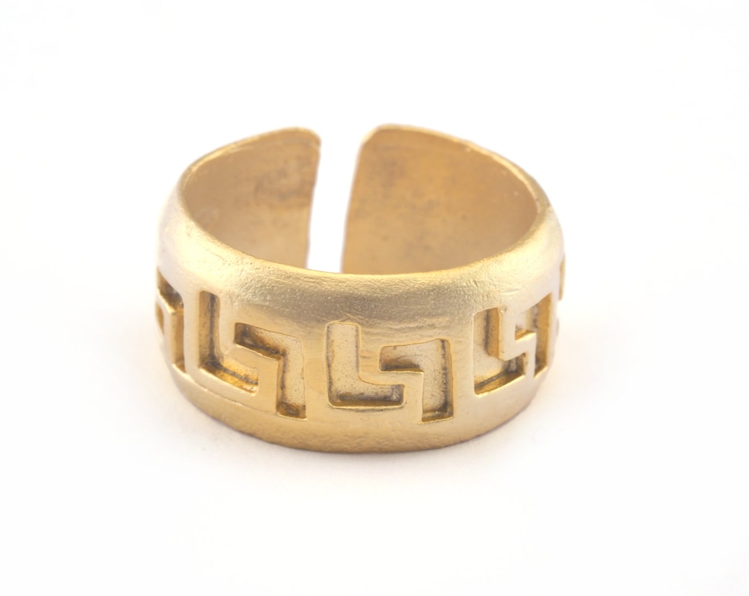 Adjustable Ring Matte Gold Plated Brass (17mm 7US Inner Size) OZ2984 - Etsy