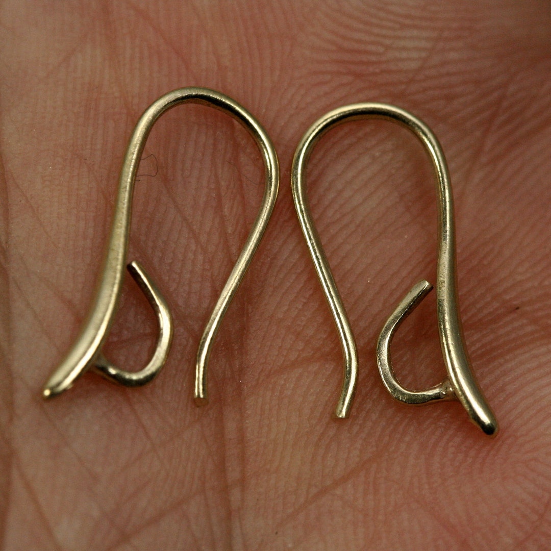 17mm Raw Brass Earring Hook With Holder 1262R - Etsy Sweden