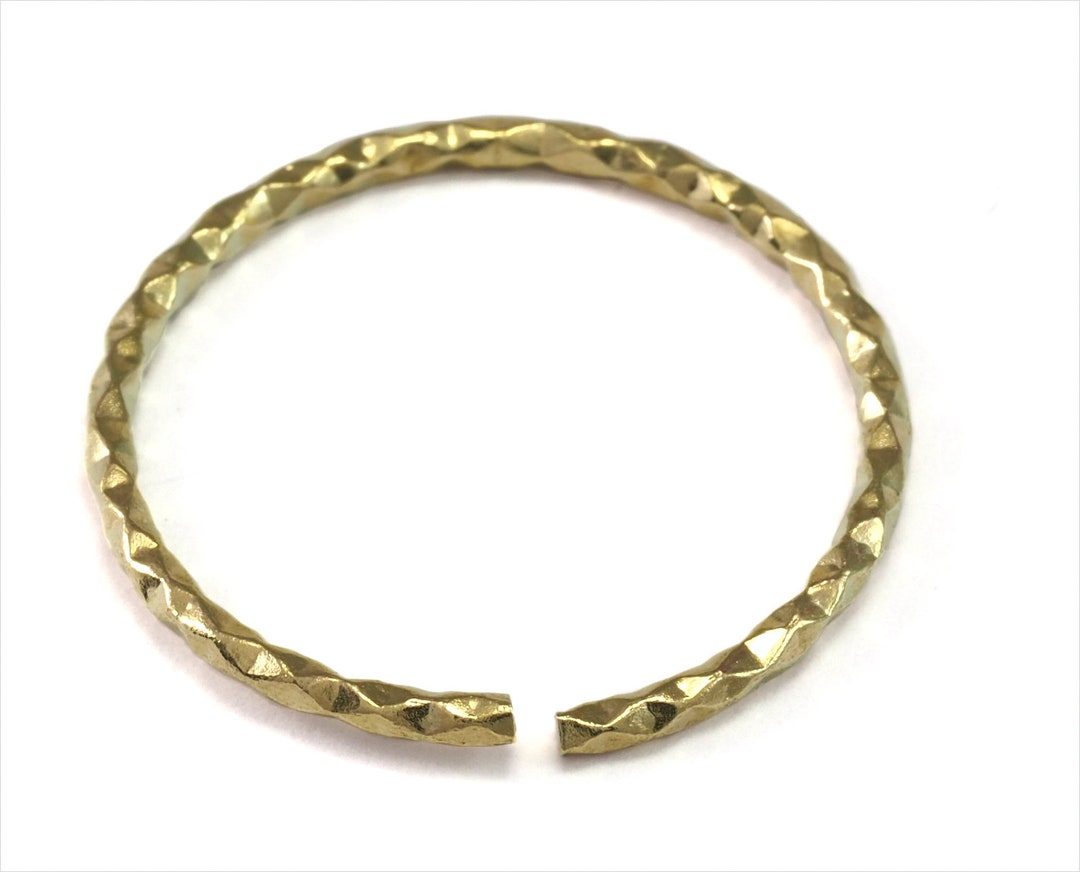 Raw Brass Textured Stacking Ring (6US 51.5) -3237 - Etsy