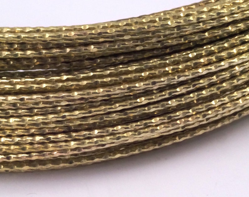 Wire Art Textured Round Raw Brass Wire 2mm 0.081 Inc 12 Gauge - Etsy