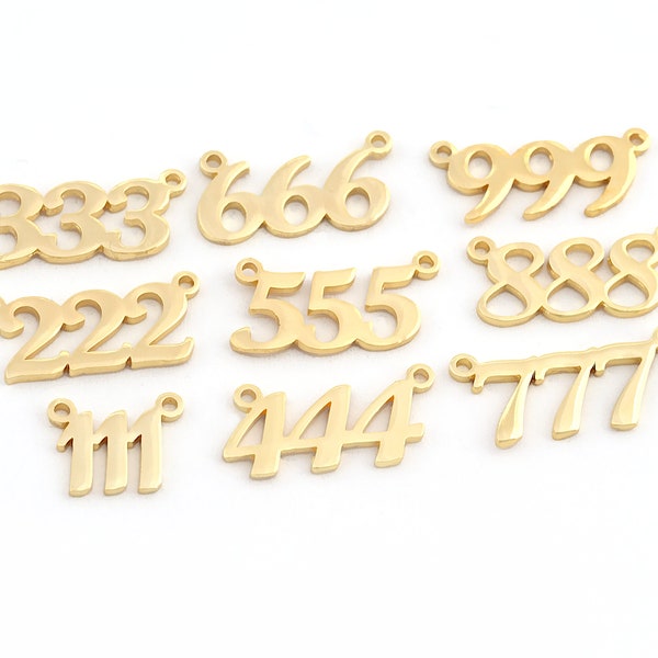 Gold Plated Numbers - Etsy