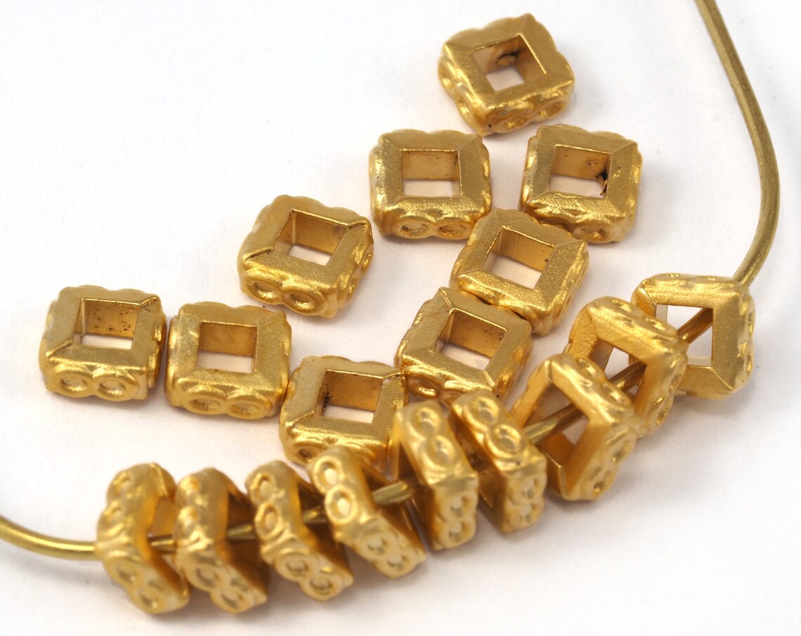 Gold Plated Alloy Spacer Findings Spacer Bead 5 Mm hole - Etsy