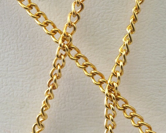 Sewing & Fiber Raw Brass Curb Chain 1.8mm wire 0.5mm Z0178 ...