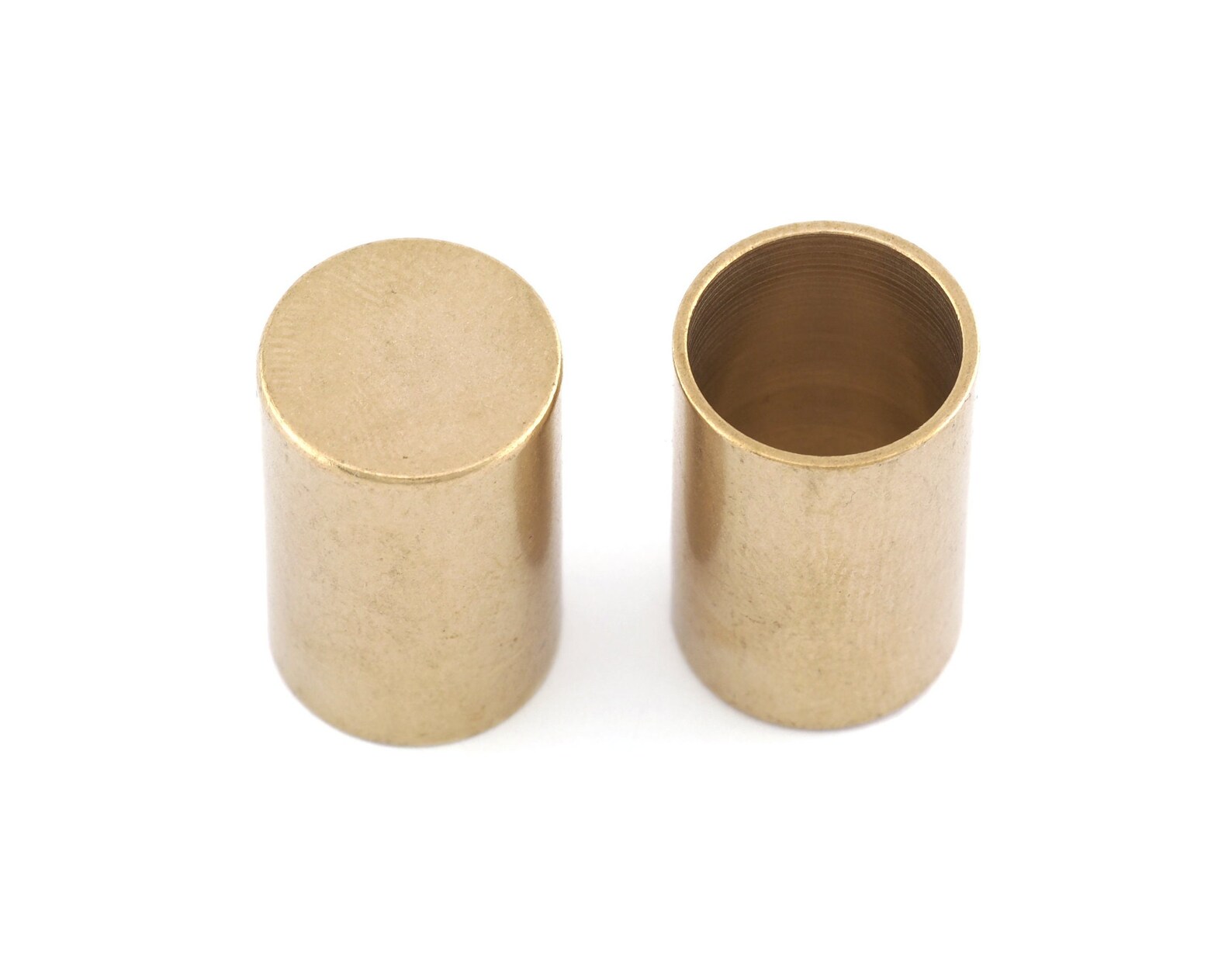 Cylinder Round Brass Ends Caps outer Dimensions: 25x16mm - Etsy