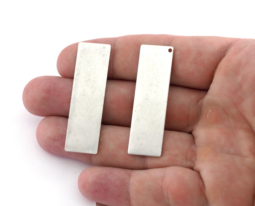 Rectangle Shape Stamping Blank Findings , 15x50x0.8mm (20 Gauge ...