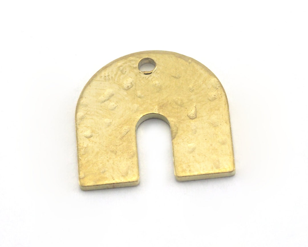 Magnet Shape Semi Circle 15x15x0.8mm Raw Brass Findings Scs Oz2787-120 ...
