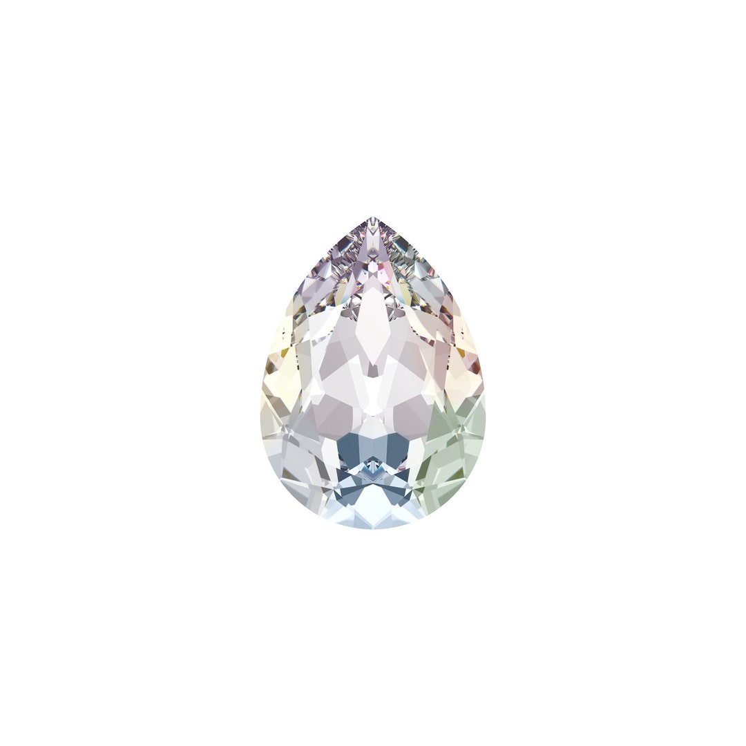 Pear Shaped Fancy Stone 4320 Swarovski® Aurore Boreale (AB) 8x6mm ...