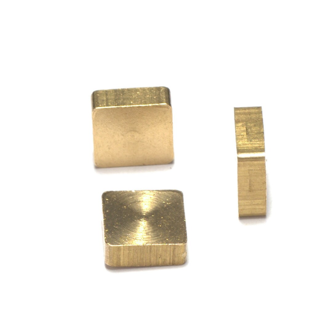 Square Stamping 10x3.5mm Raw Brass Without Hole 1859 - Etsy