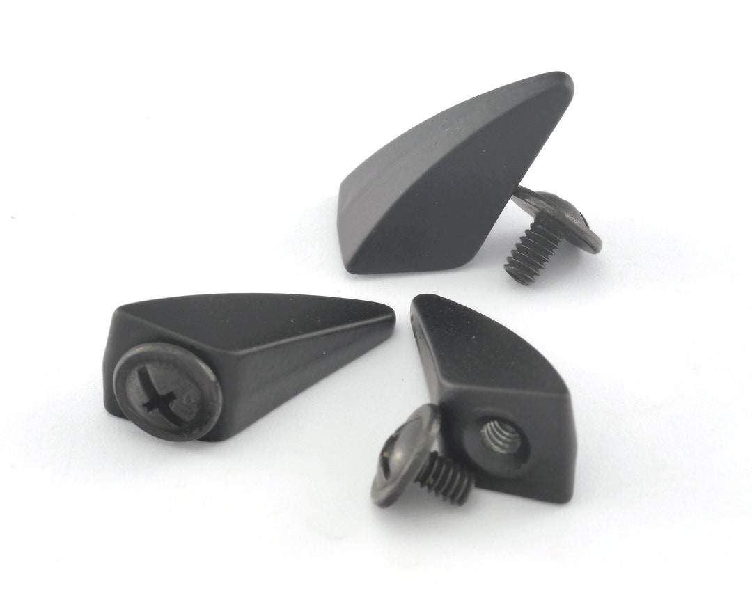 Black Painted Claw Studs and Spikes Metal Screw Back Leather-craft DIY ...