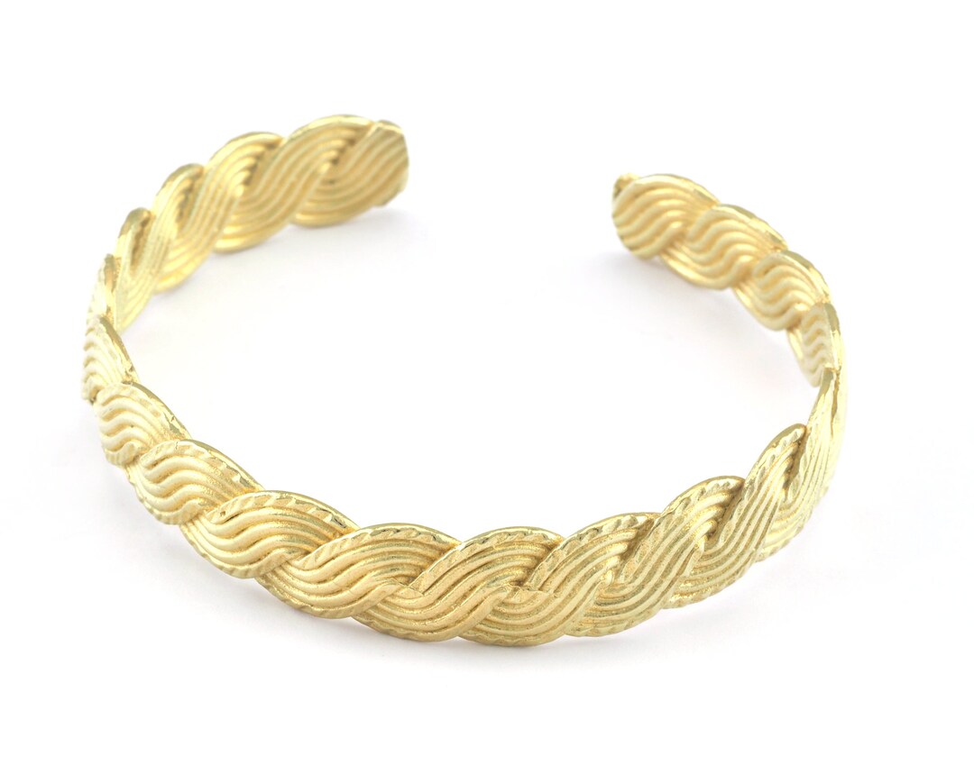 Swirl Bracelet Raw Brass (61mm Inner Size - Adjustable ) OZ2969 - Etsy