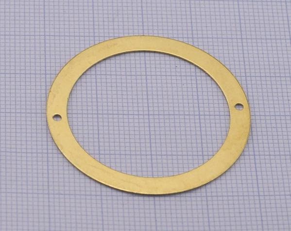 Circle Two 2 Hole Connector 30 Pcs Raw Brass 40mm Charms - Etsy