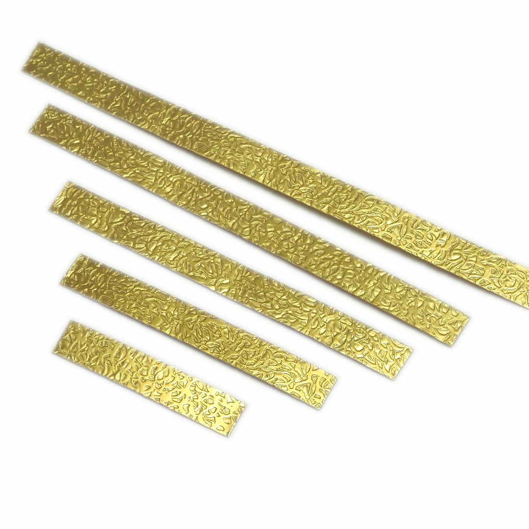 Textured Raw Brass Rectangle Sheet: 9mm Width, Jewelry Making - Etsy