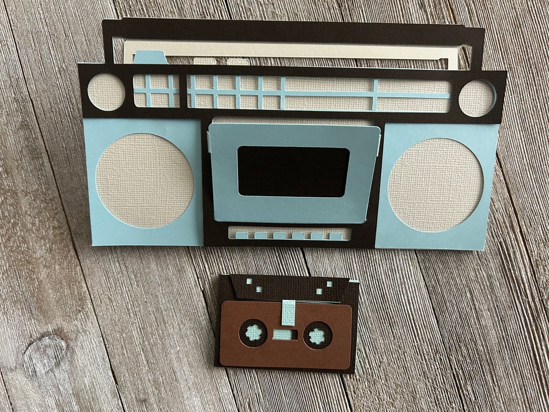 80’s Themed Boom Box Birthday Card. Ready to Ship - Etsy