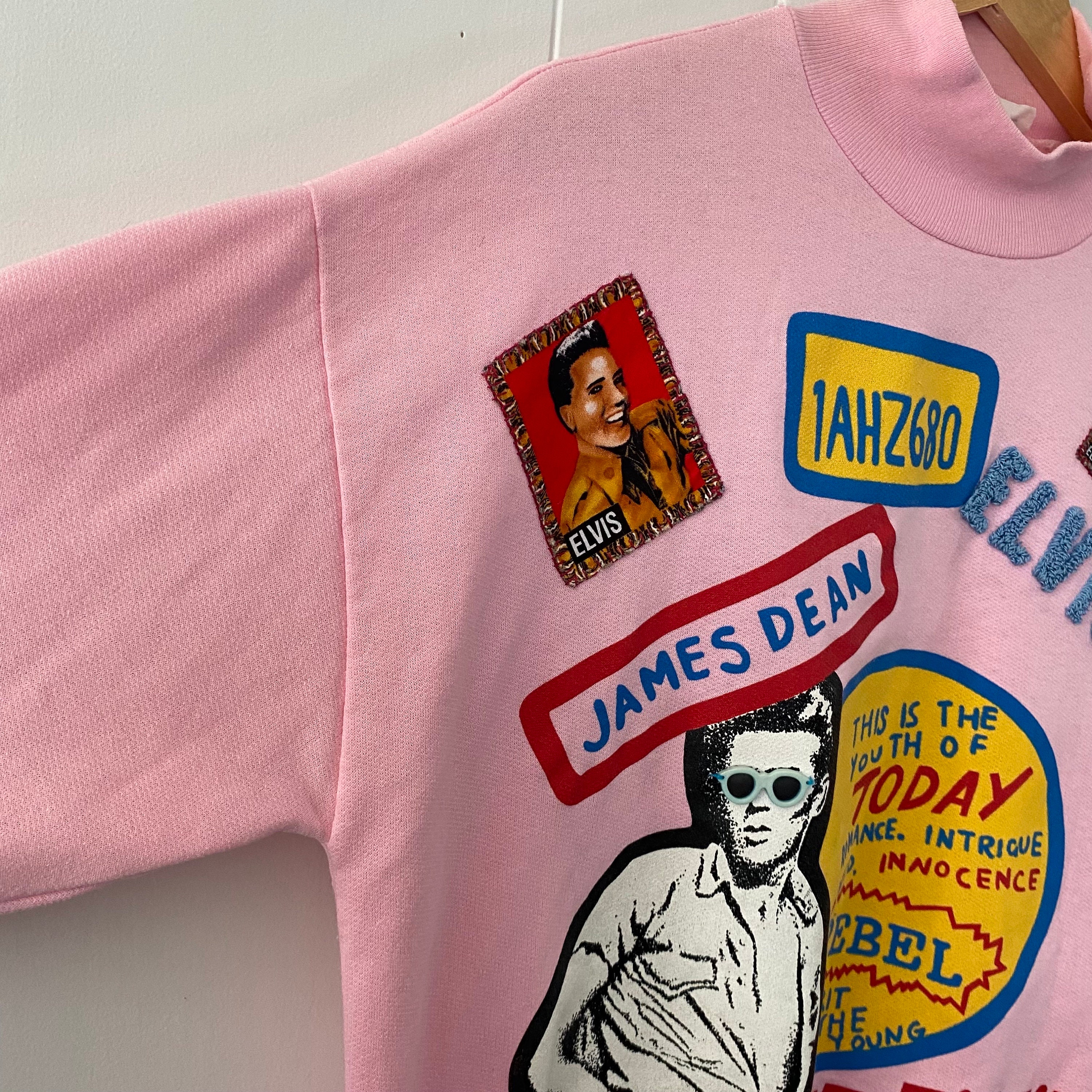 Vintage James Dean Elvis Baby Pink International Weekend Graphic ...