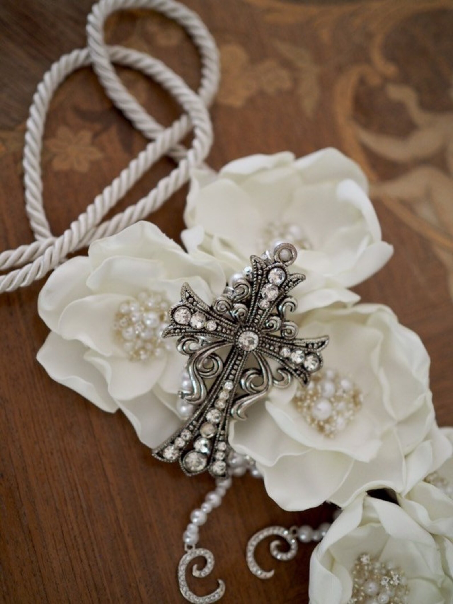 Personalizado Blanco Boda Laso Personalizado Hecho Lazo de - Etsy España