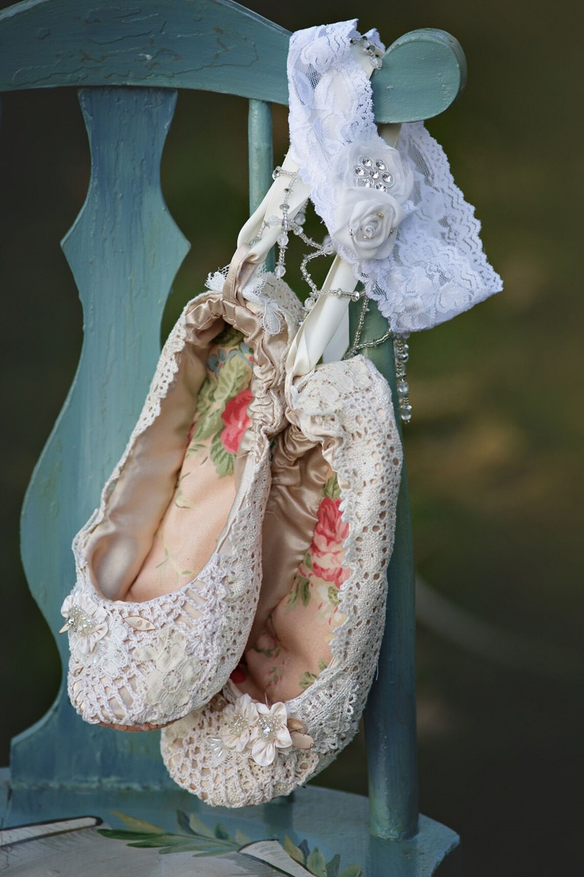 Vintage Lace Ballerina Slipper Ivory Lace Bridal Ballet | Etsy