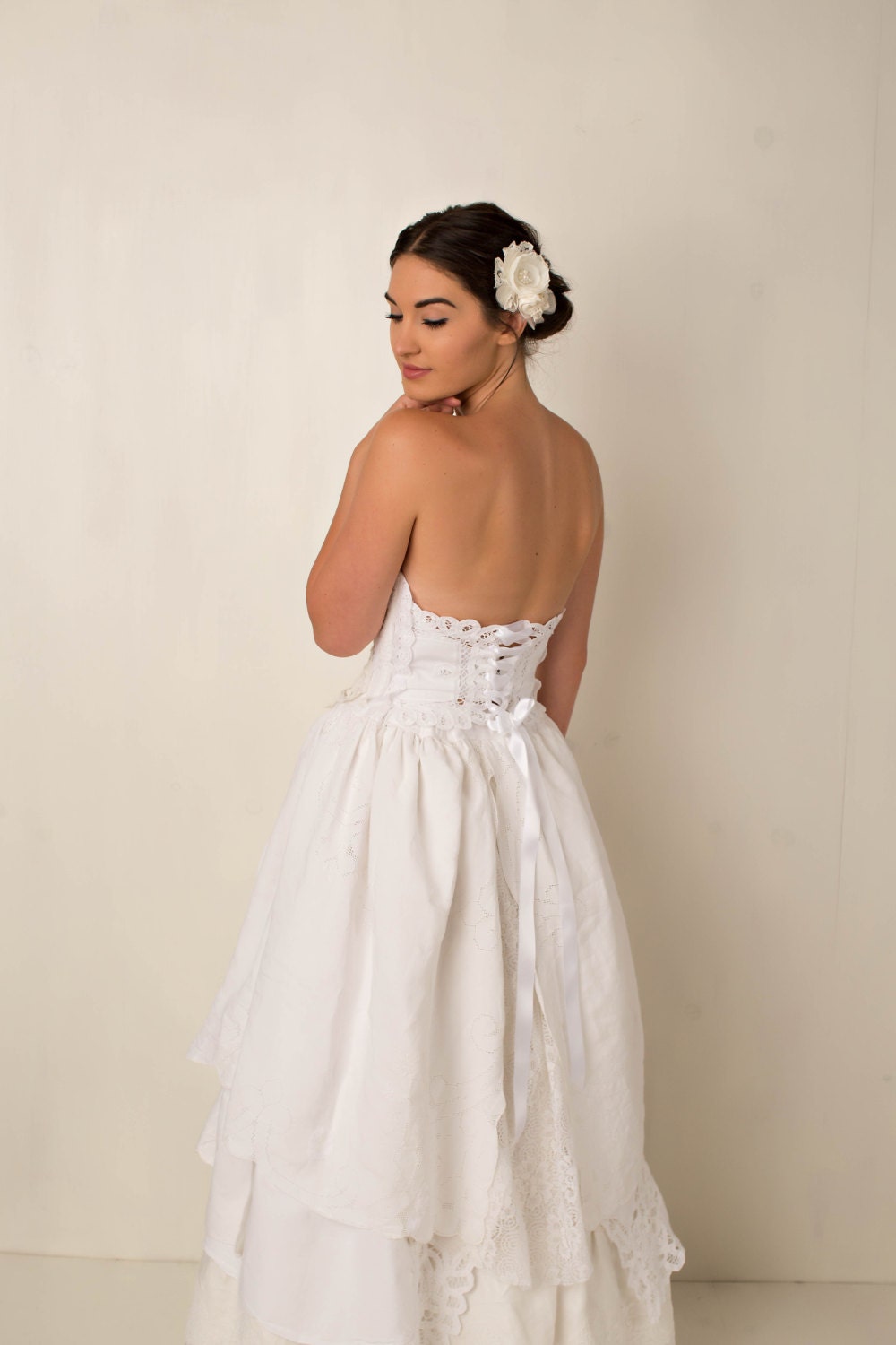 Vintage Lace Bridal Corsetvintage Lace Wedding Corsetcustom | Etsy