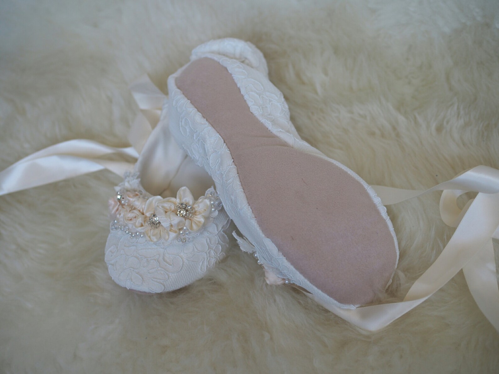 Princess Ballet Bridal Slipper Ballerina Style Bridal Shoe | Etsy