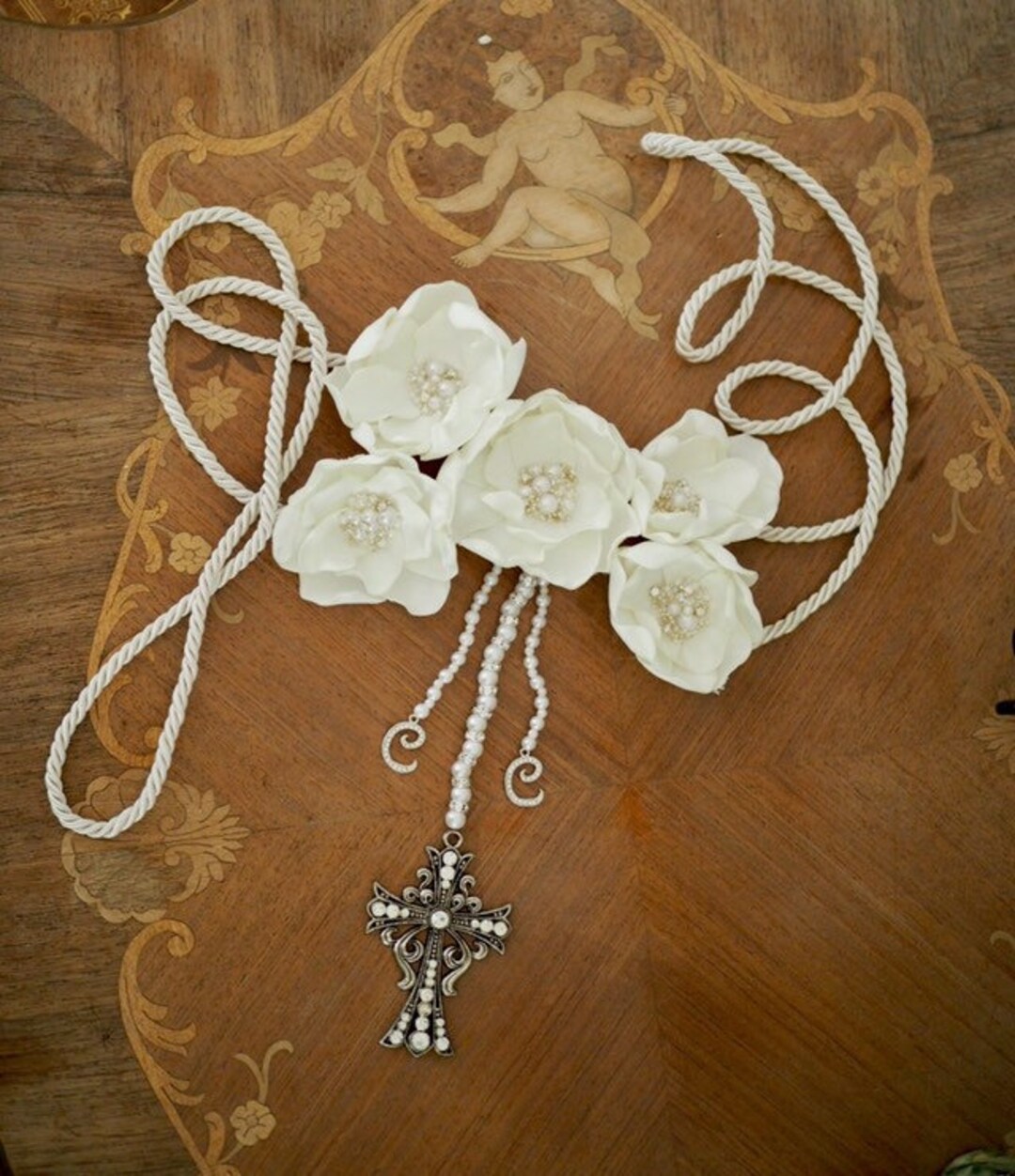 Personalized Ivory Wedding Laso, Custom Made Lazo De Boda,alabaster ...