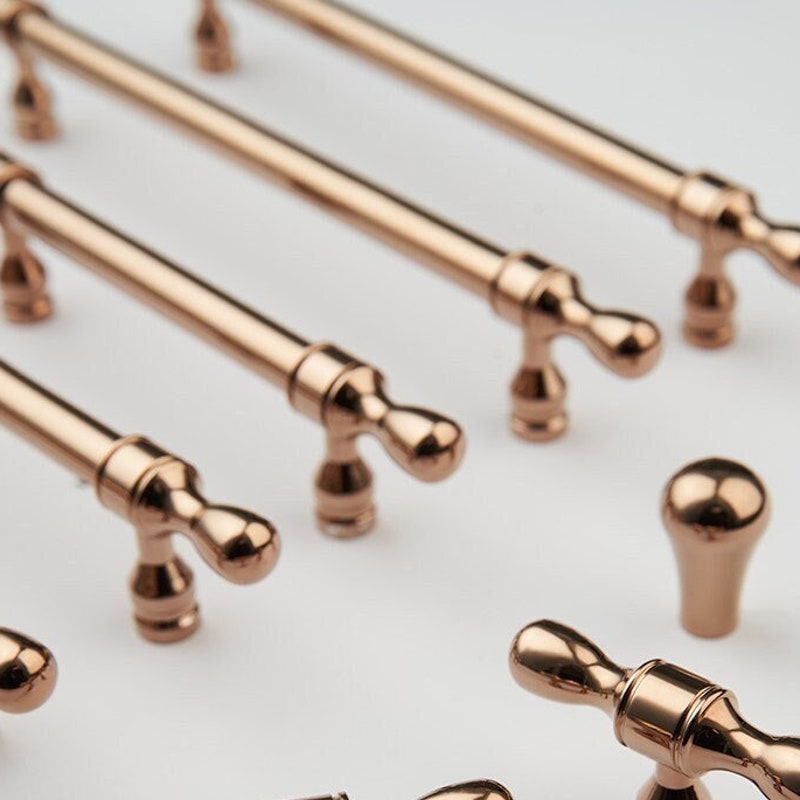 Rose Gold Cabinet Hardware - Etsy