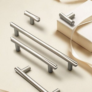 Silver Pull Handle Kitchen Hardware Matte Silver Wardrobe - Etsy