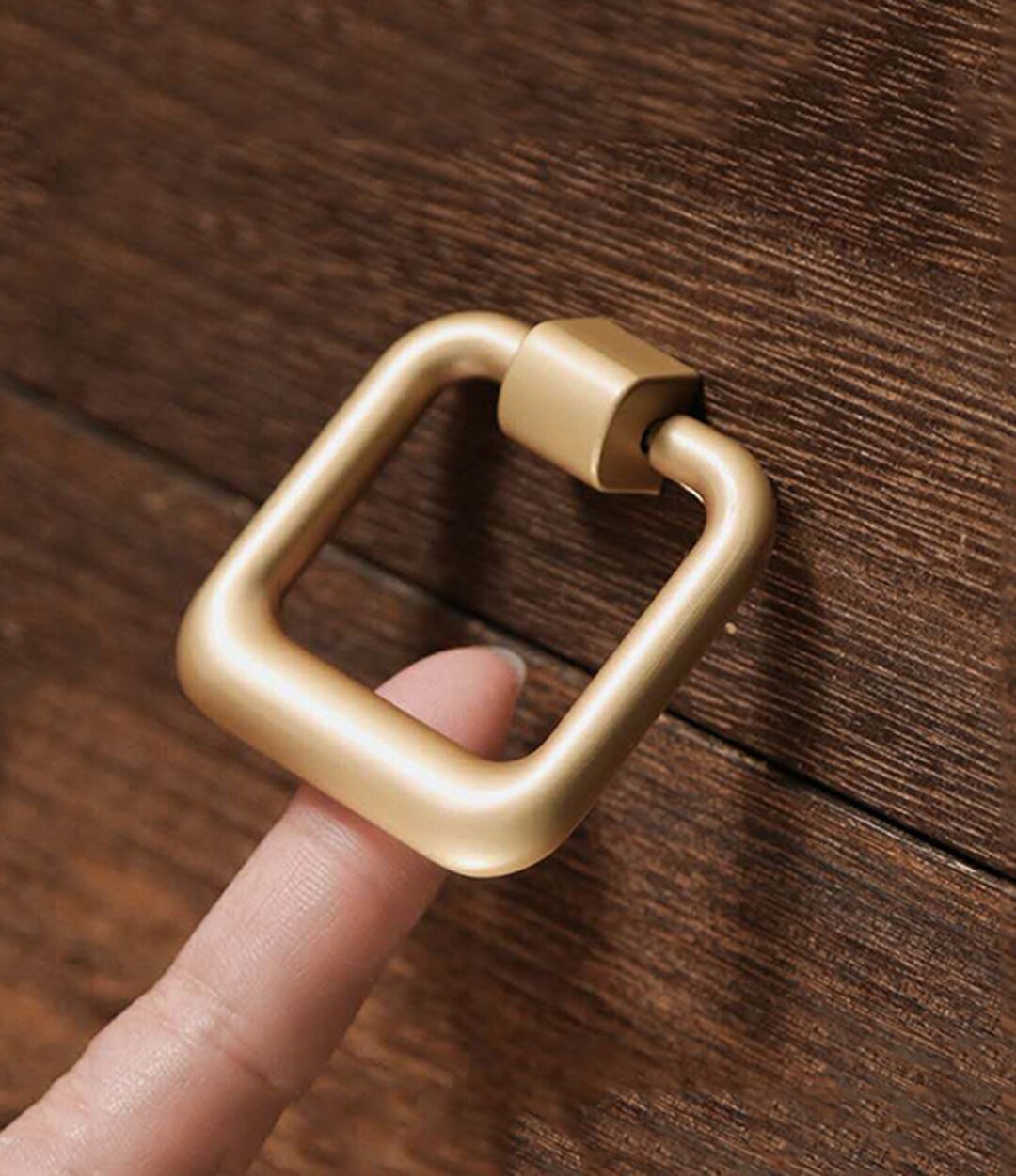 2.5 Golden Drawer Ring Pull, Single Hole Cabinet Pull Ring Gray ...