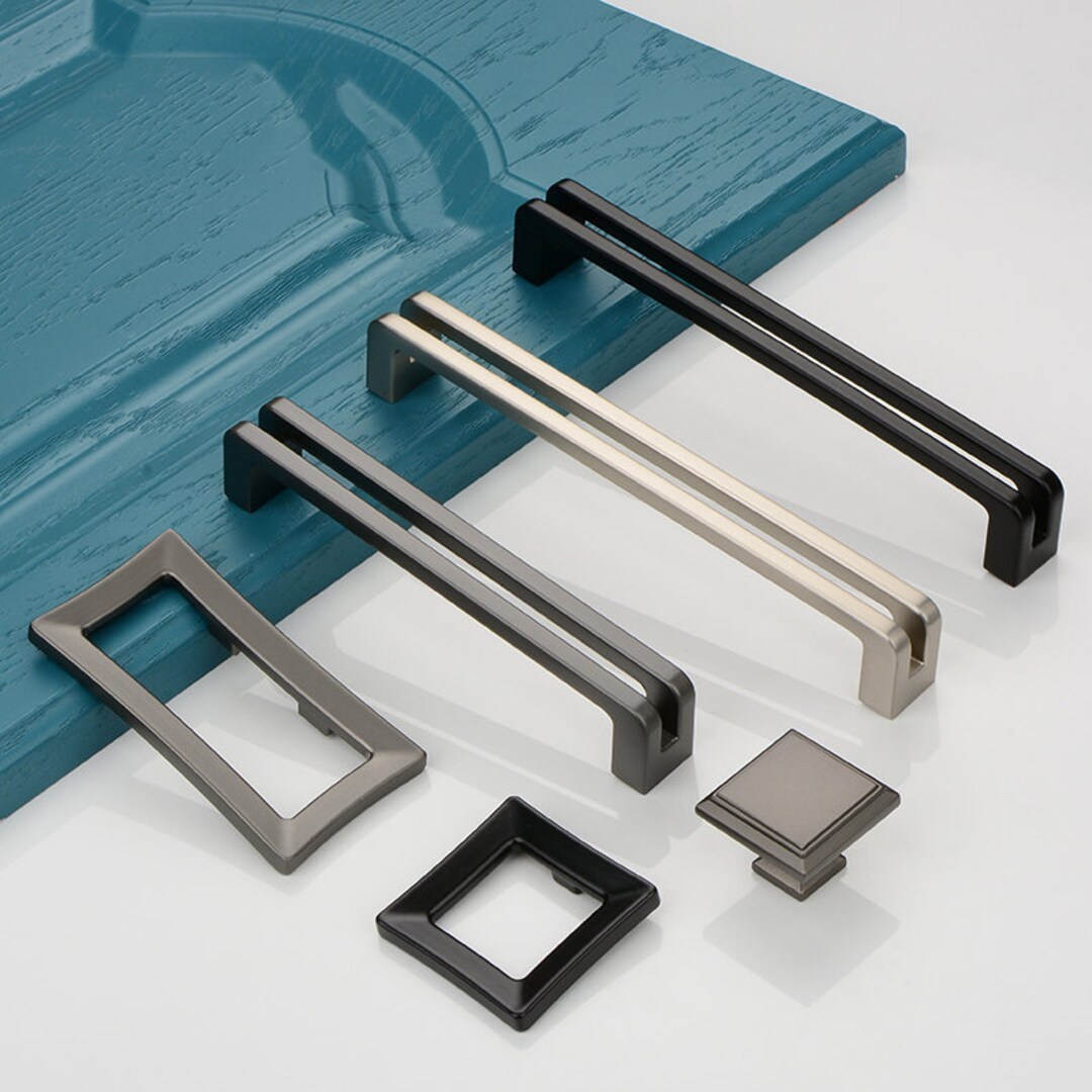 3.856.3 Modern Wardrobe Door Handle, Solid Metal Cabinet Hardware ...