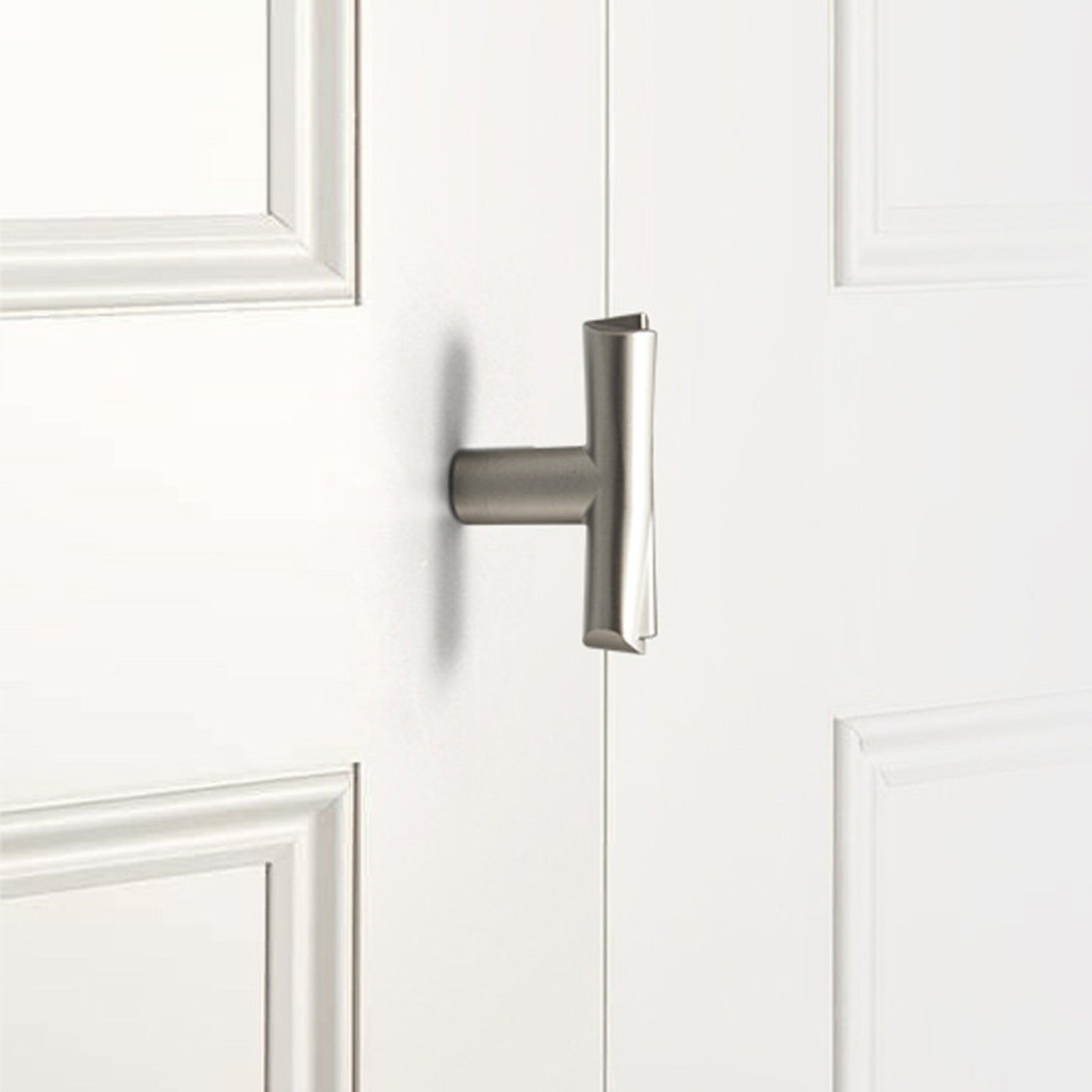 Silver Pull Handle Kitchen Hardware Matte Silver Wardrobe - Etsy