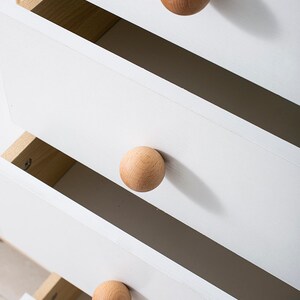 Walnut Beech Knob Cabinet Drawer Knob and Pull, Cherry Wood Knob Dresser Knob, Ash Wooden Knob ...