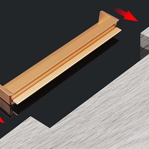 Long Cabinet Drawer Pull Handles Black Dresser Pulls, Large Size Edge ...