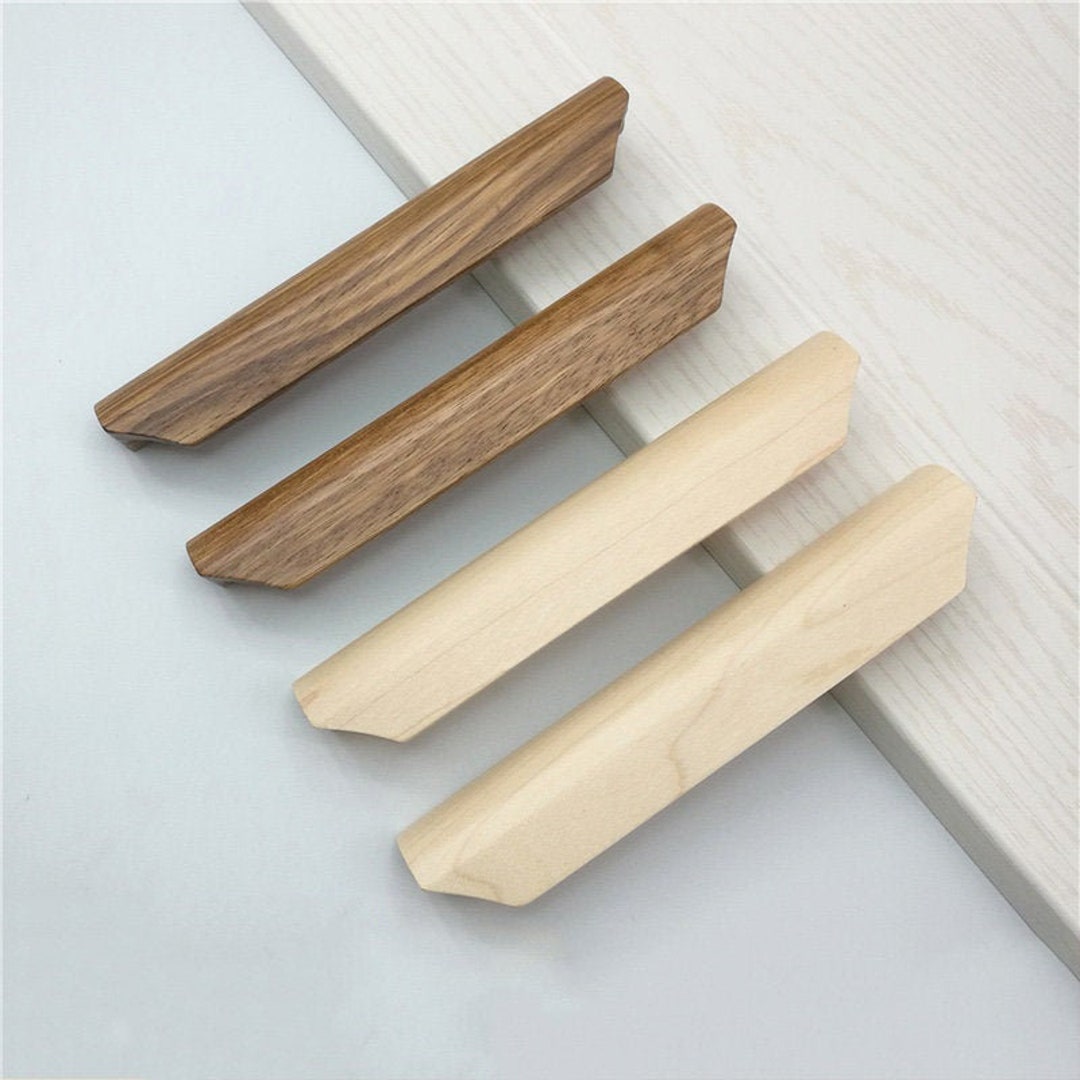 2.53.856.37.610.1 Log Furniture Handle, Solid Wood Cabinet Pull Wooden ...