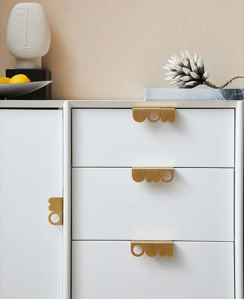 Brass Invisible Handle Brass Cabinet Pull Wardrobe Door - Etsy